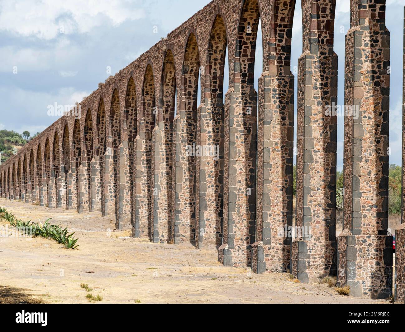 Unesco site, Aqueduct of Padre Tembleque, Mexico state, Mexico Stock ...