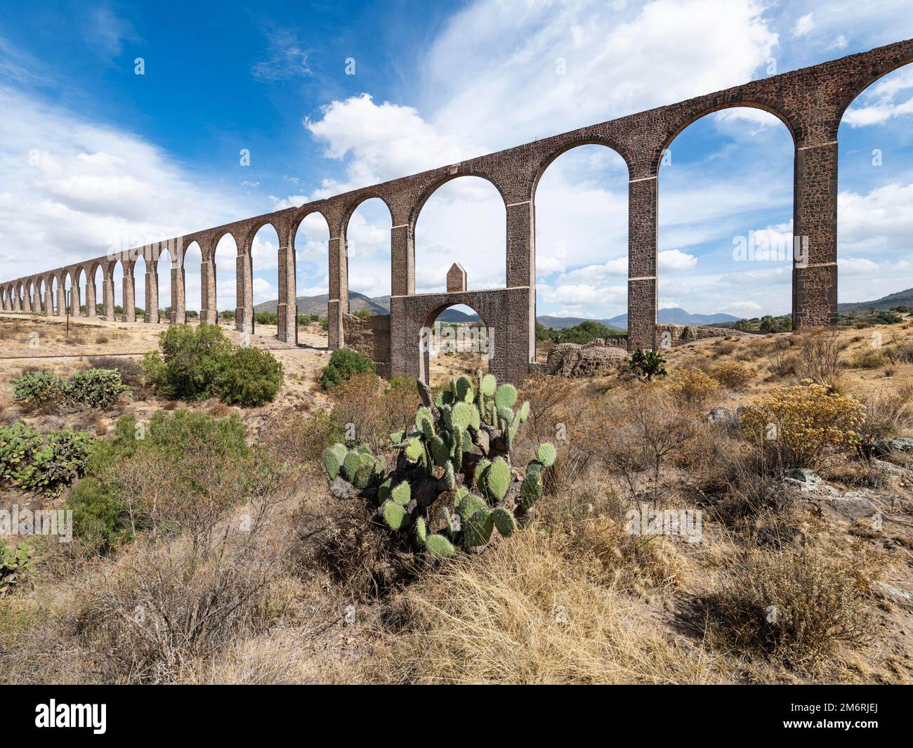 Unesco site, Aqueduct of Padre Tembleque, Mexico state, Mexico Stock ...