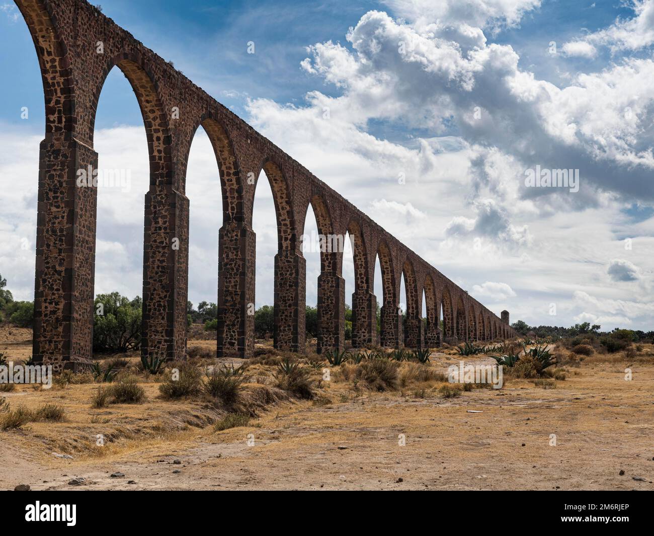 Unesco site, Aqueduct of Padre Tembleque, Mexico state, Mexico Stock ...