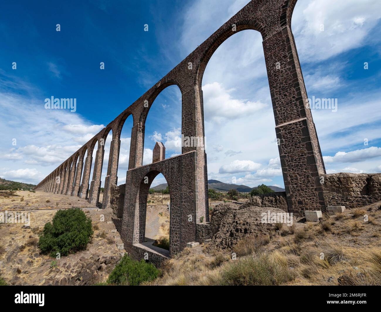 Unesco site, Aqueduct of Padre Tembleque, Mexico state, Mexico Stock ...