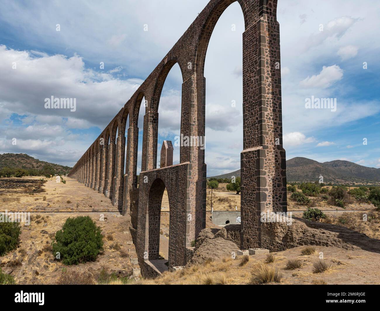 Unesco site, Aqueduct of Padre Tembleque, Mexico state, Mexico Stock ...