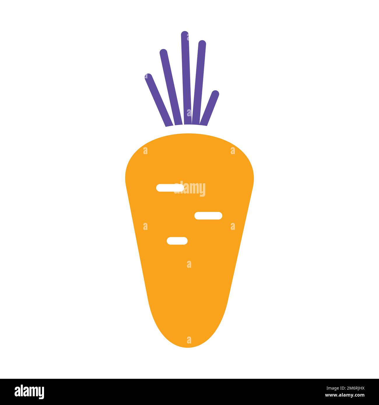 Carrot isolated design vector glyph icon. Vegetable sign. Graph symbol ...