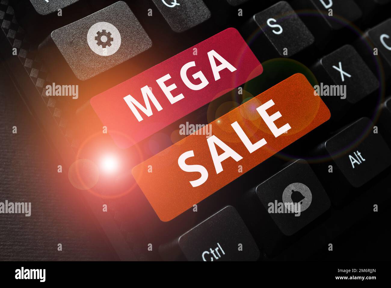Text caption presenting Mega Sale. Internet Concept The day full of ...