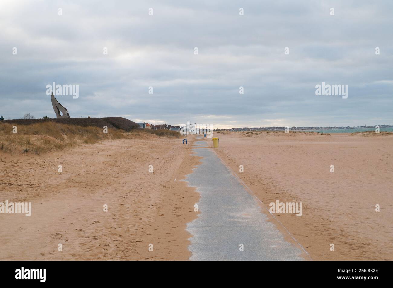 Sword Beach Ouistreham is a beach of the landing in the second world ...