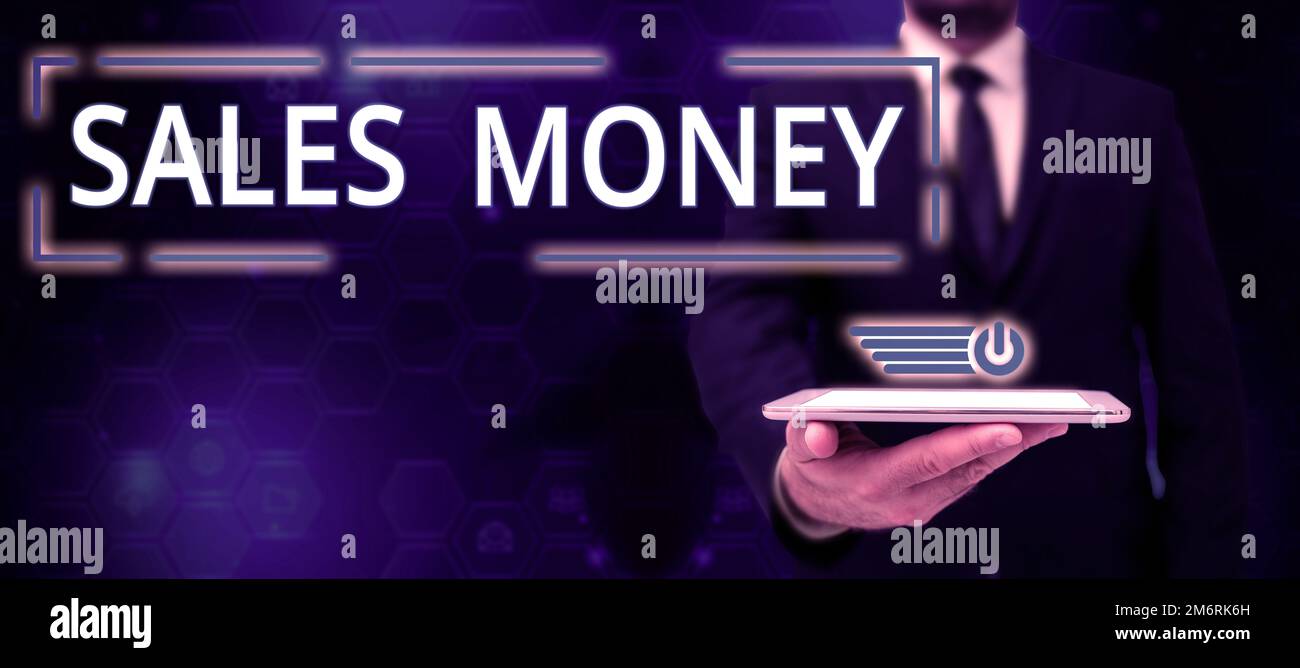 Sign displaying Save Money. Concept meaning store some of your cash ...