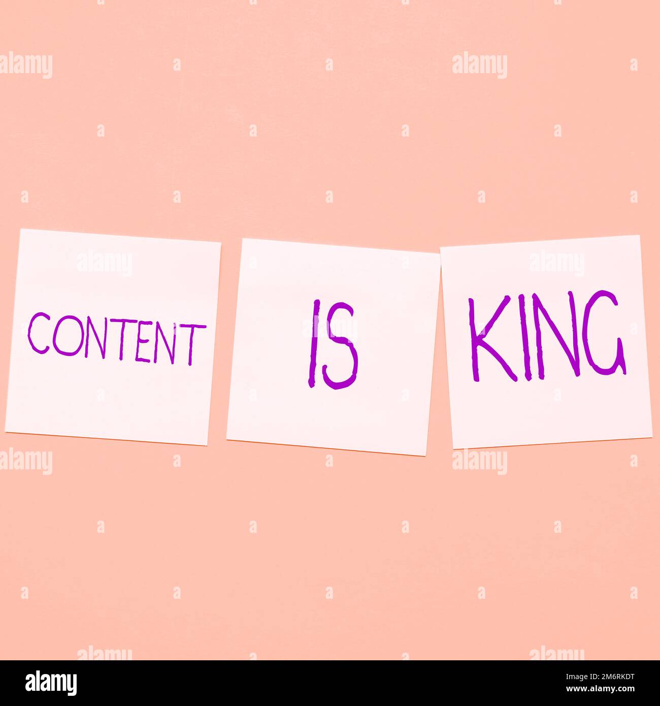 Text sign showing Content Is King. Word for Content is the heart of ...