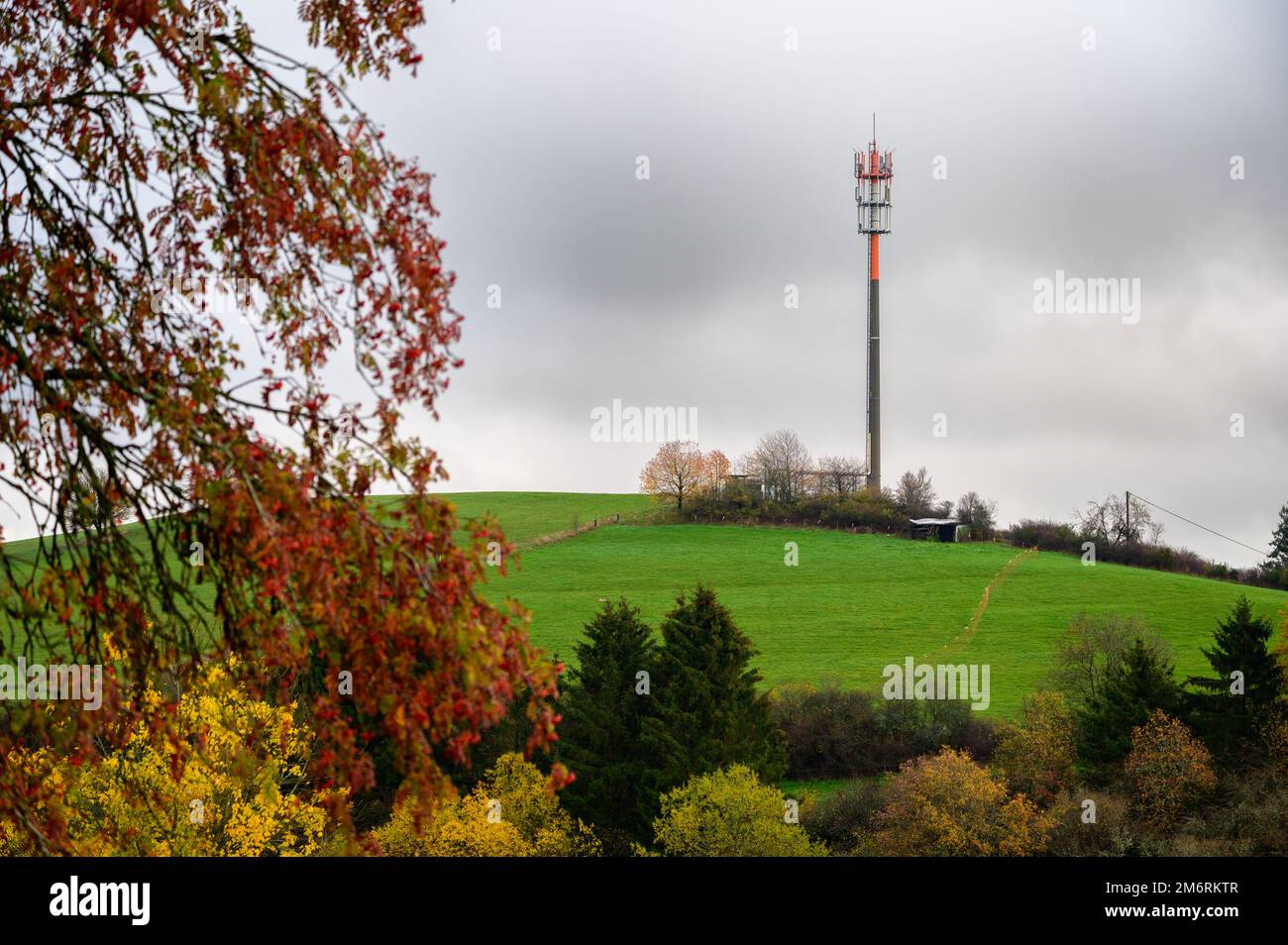 Tall telecommunication radio cell tower hi-res stock photography and ...