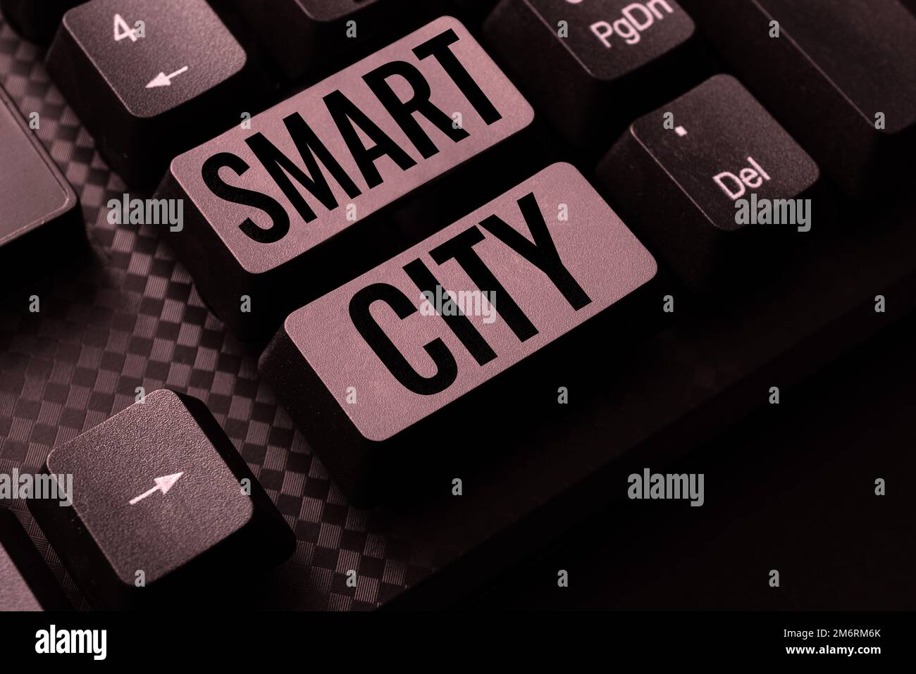 Text sign showing Smart City. Conceptual photo urban area that uses ...
