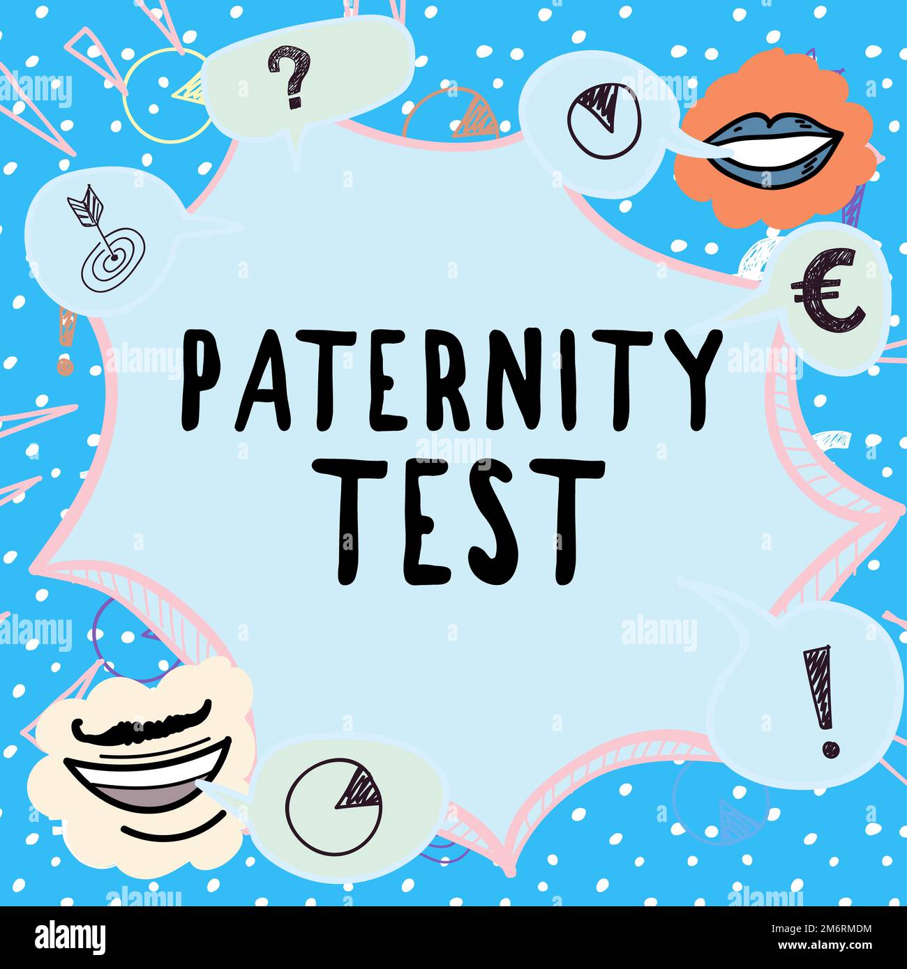 Conceptual caption Paternity Test. Concept meaning a test of DNA to ...