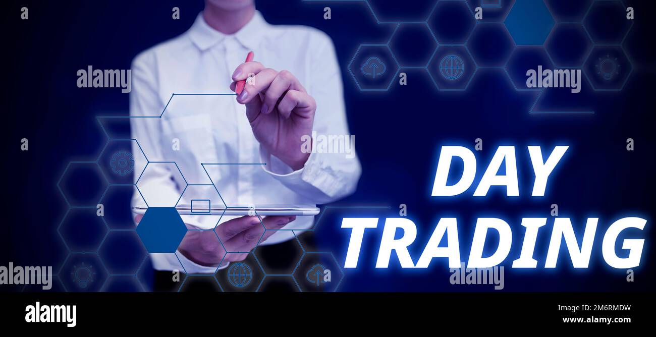 Inspiration showing sign Day Trading. Business showcase securities ...