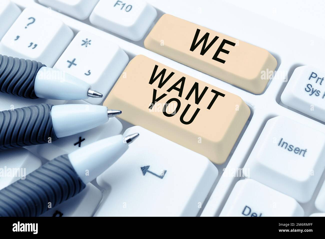 Handwriting text We Want You. Concept meaning Company wants to hire ...