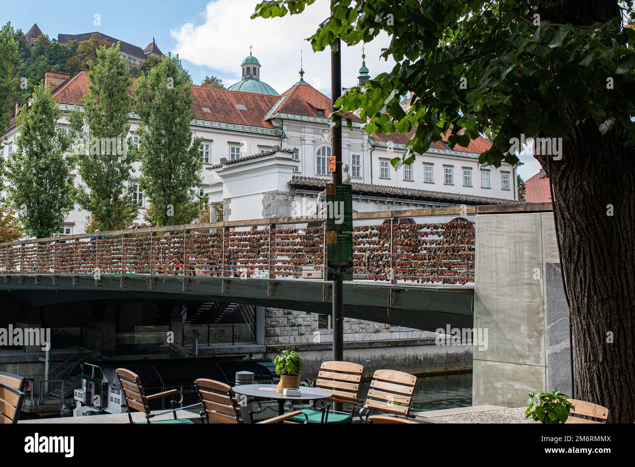 butchers bridge Mesarski most is a footbridge in Ljubljana Slovenia ...
