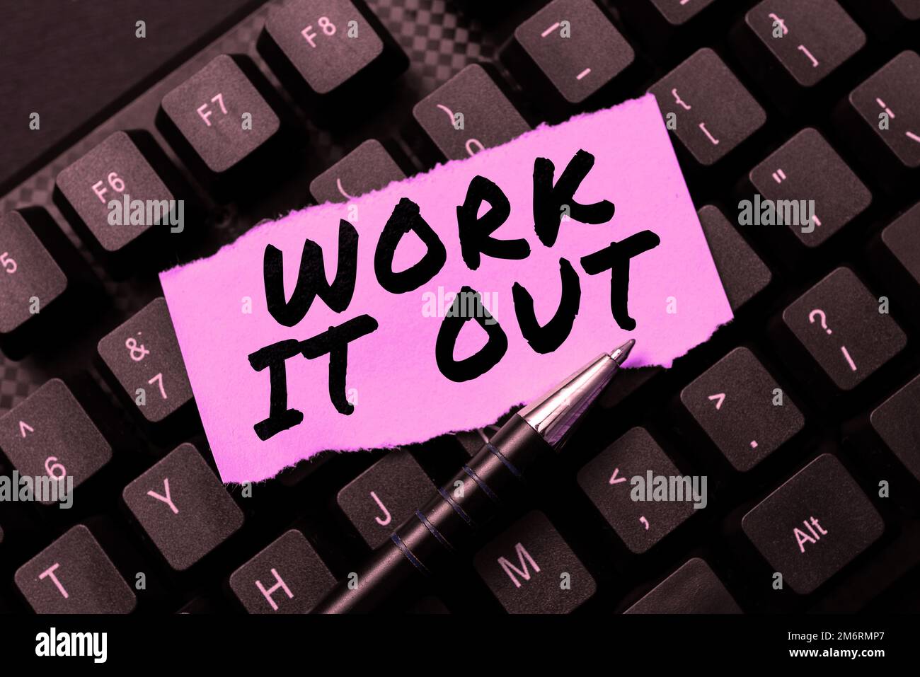 Conceptual caption Work It Out. Business concept Planning something in ...