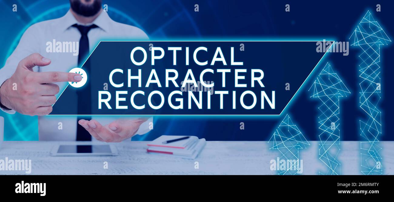 Conceptual caption Optical Character Recognition. Business concept the ... Conceptual caption Optical Character Recognition. Business concept the ...