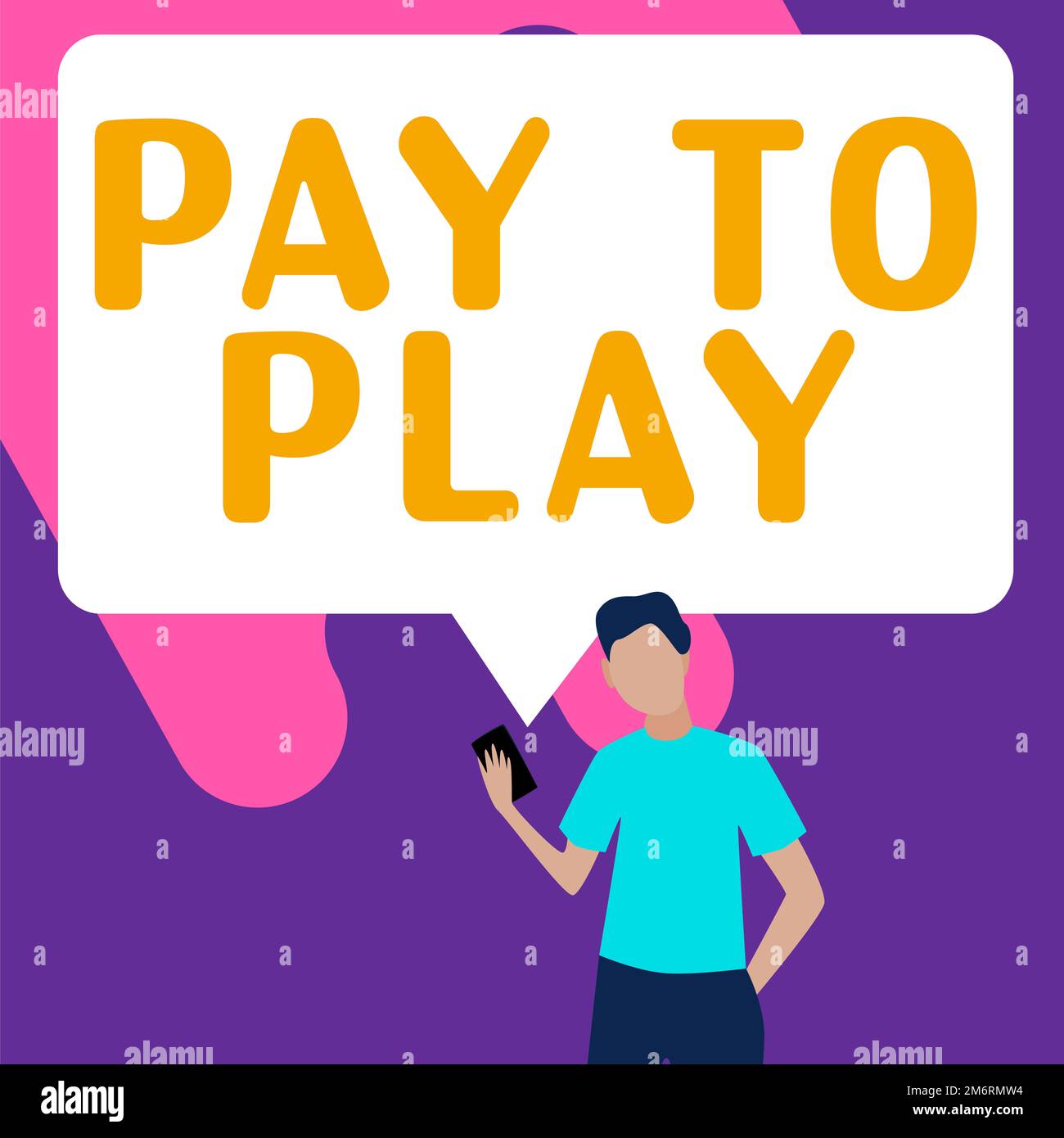 Conceptual caption Pay To Play. Business showcase Give money for ...