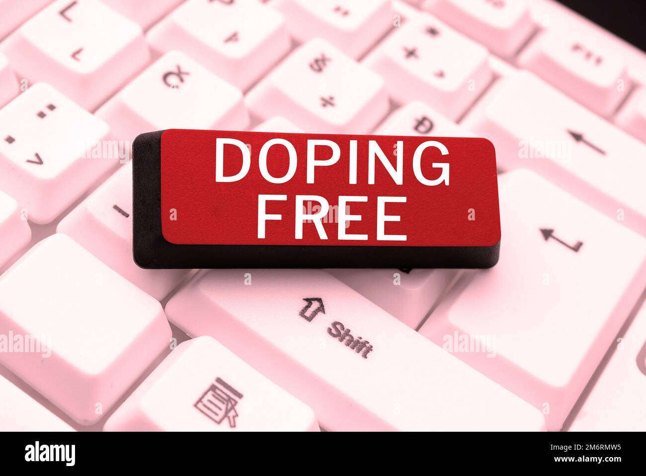 Handwriting text Doping Free. Concept meaning proven not using any ...