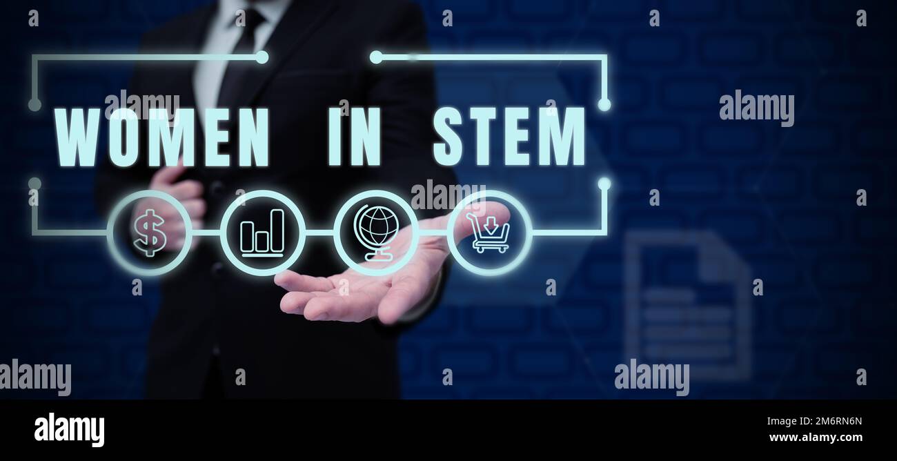 Handwriting text Women In Stem. Conceptual photo Science Technology ...