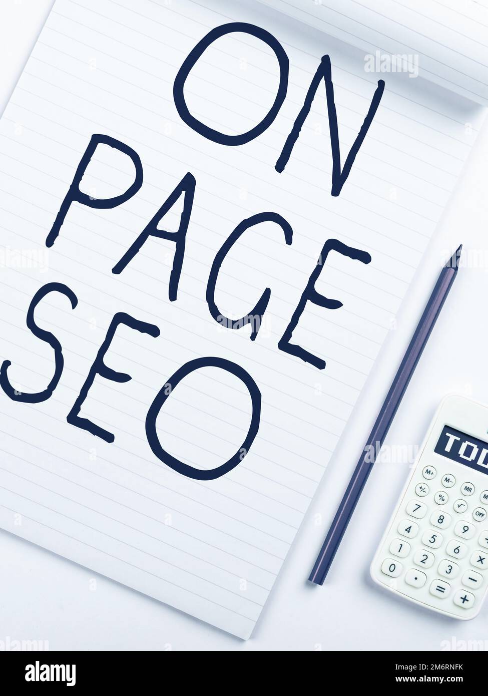 Sign displaying On Page Seo. Conceptual photo allow users to provision ...