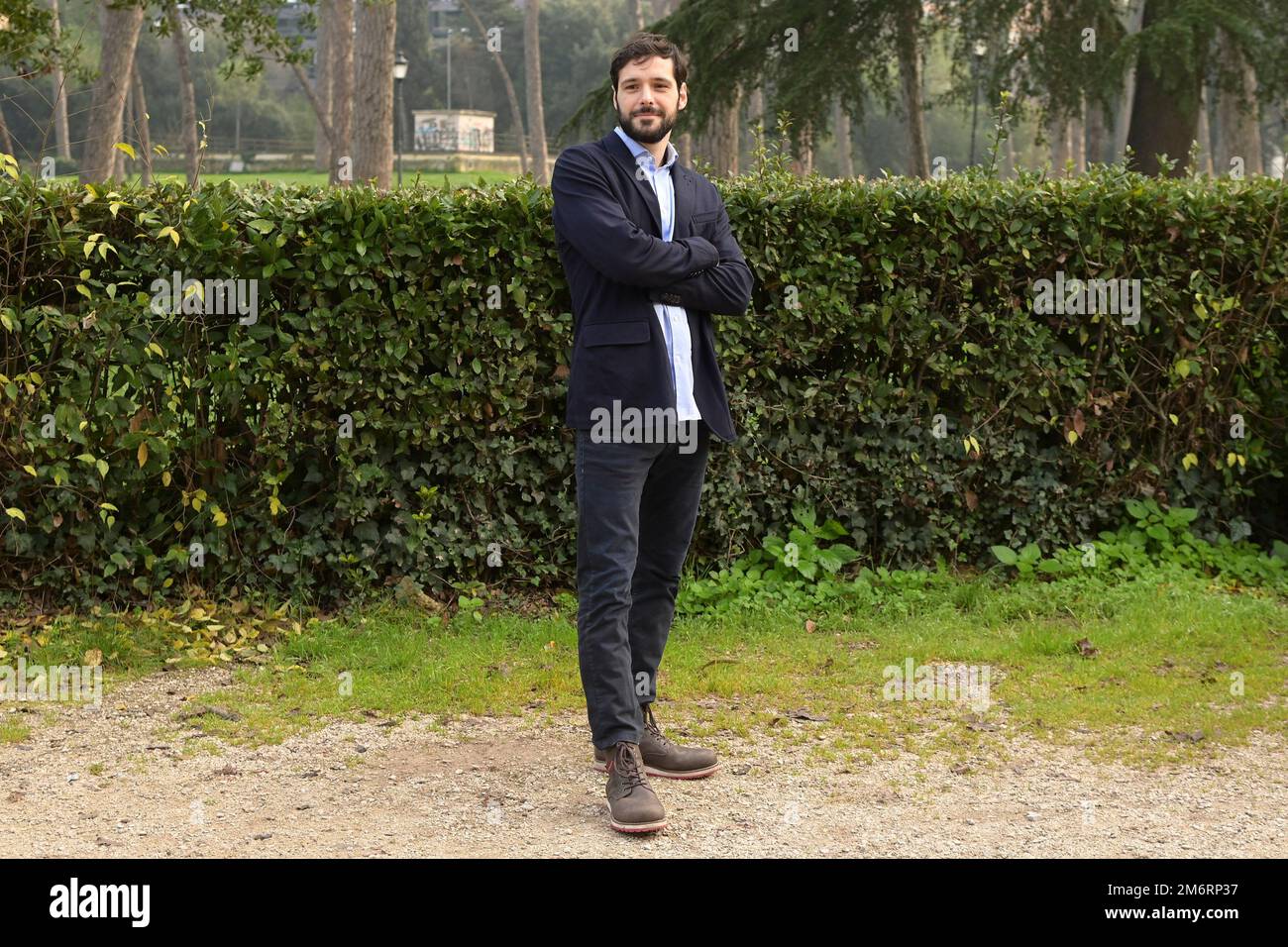 Filippo Scicchitano attends the photocall of Rai series "Le indagini di ...