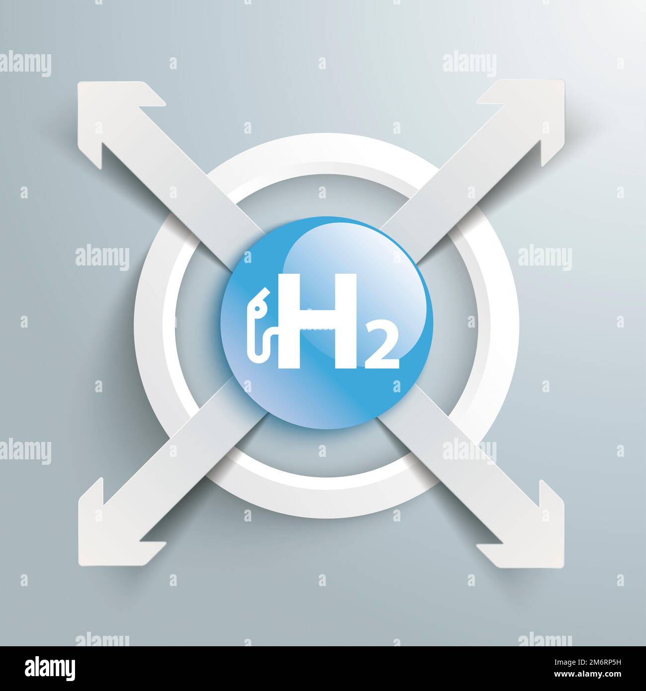 4 Paper Cut Arrows Ring H2 Fuel Pump Stock Photo - Alamy