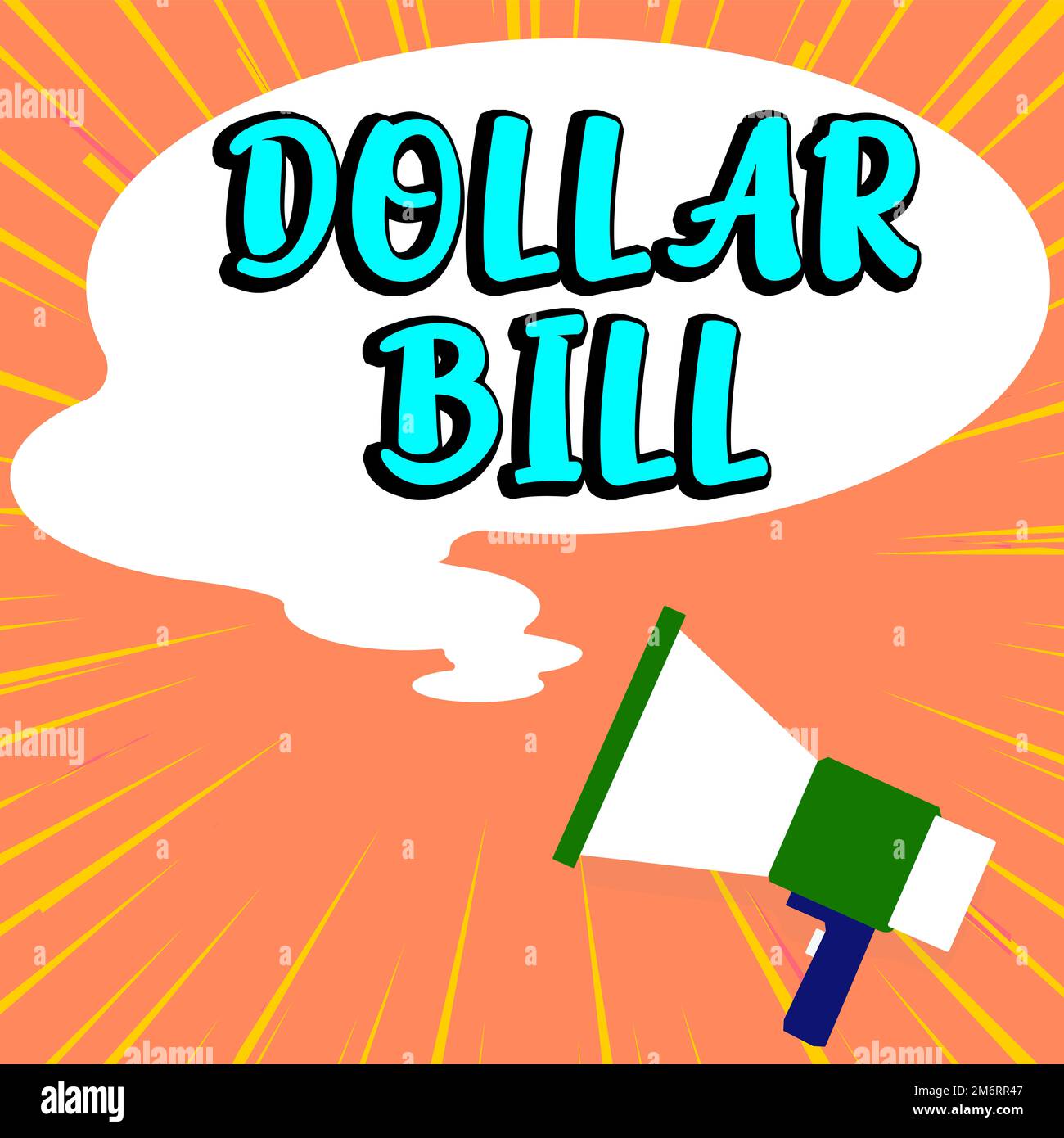 Handwriting text Dollar Bill. Word Written on a piece of paper money ...