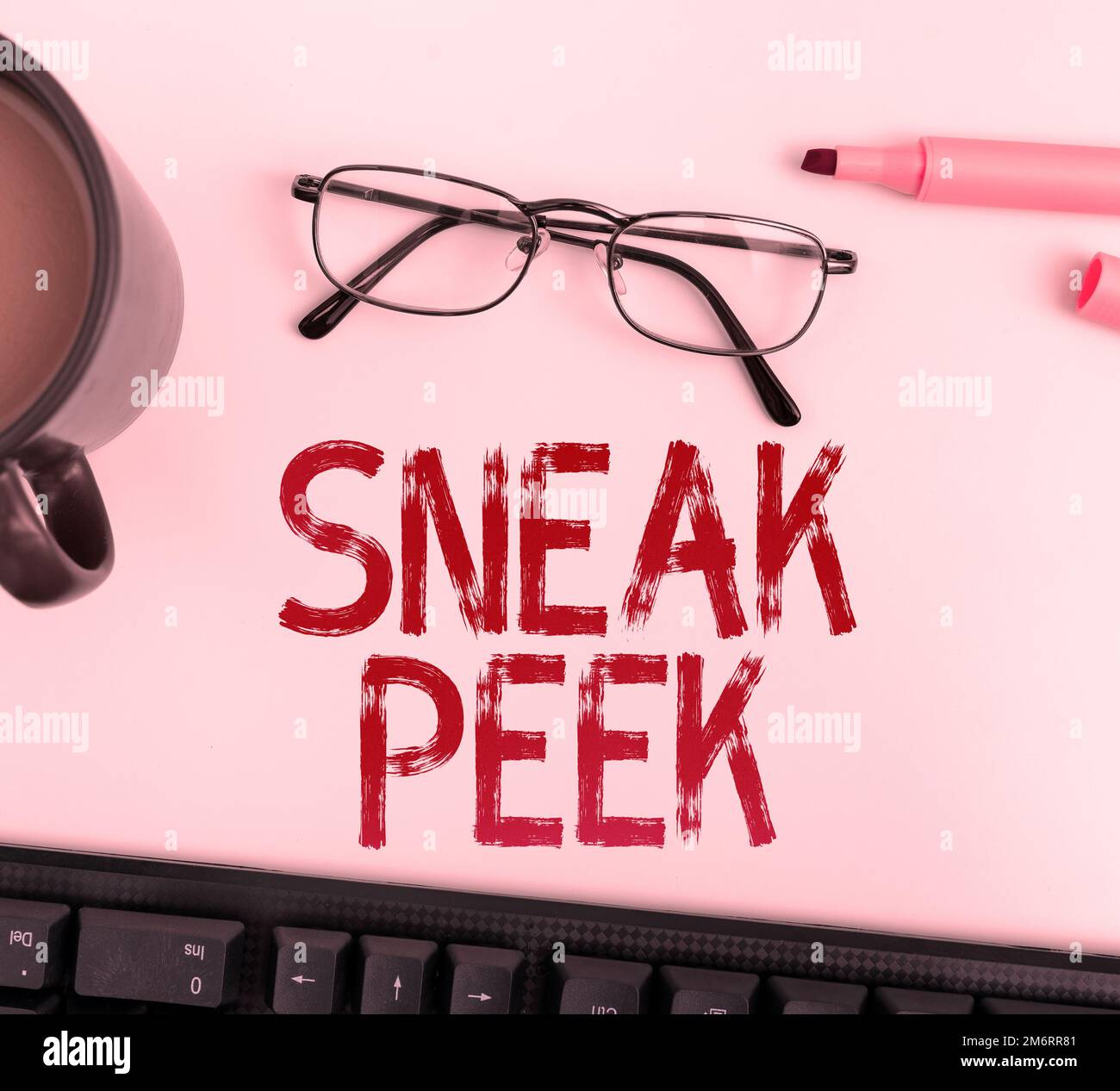 Conceptual caption Sneak Peek. Internet Concept opportunity to see ...