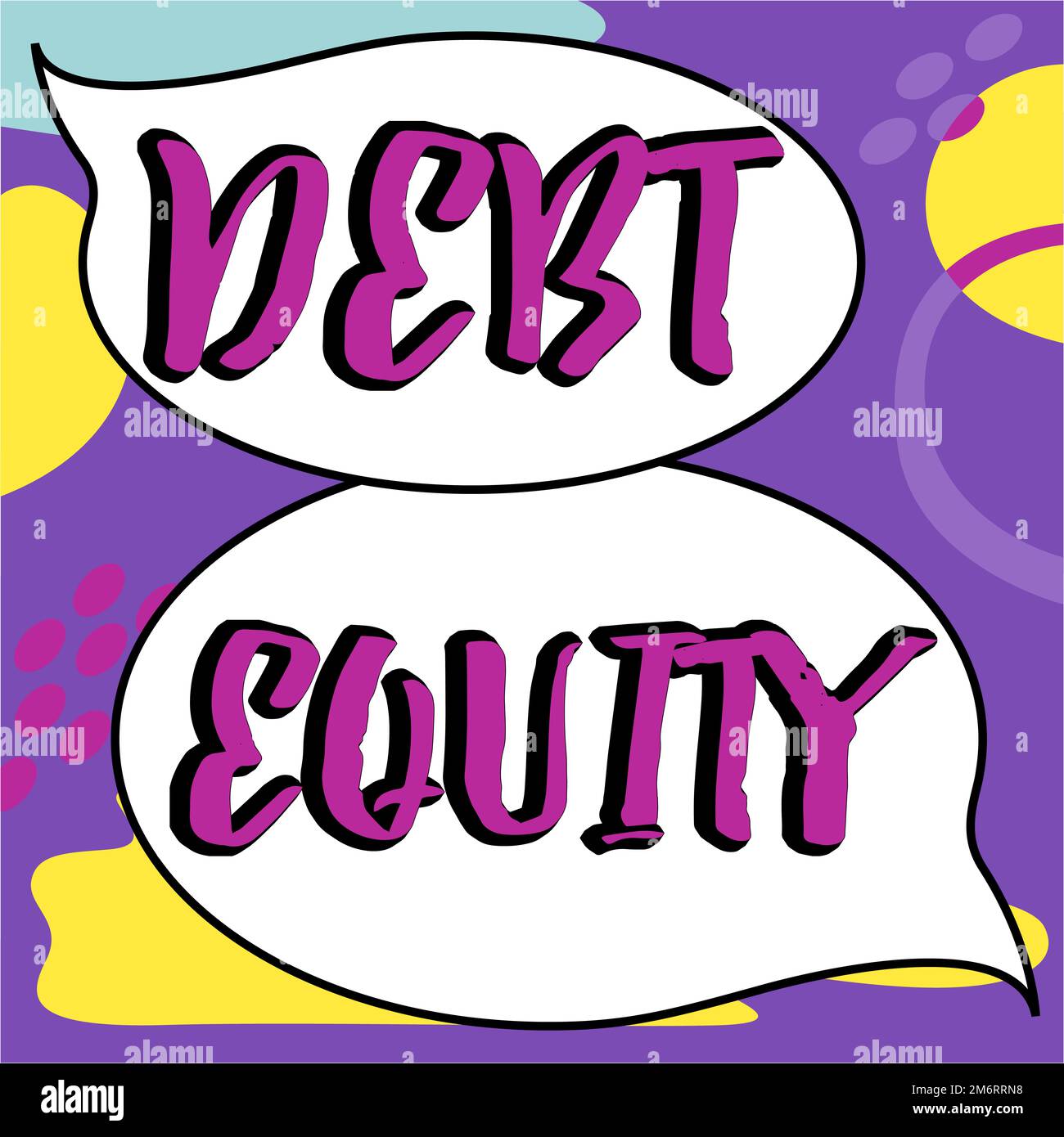 Writing displaying text Debt Equity. Business idea dividing companys ...