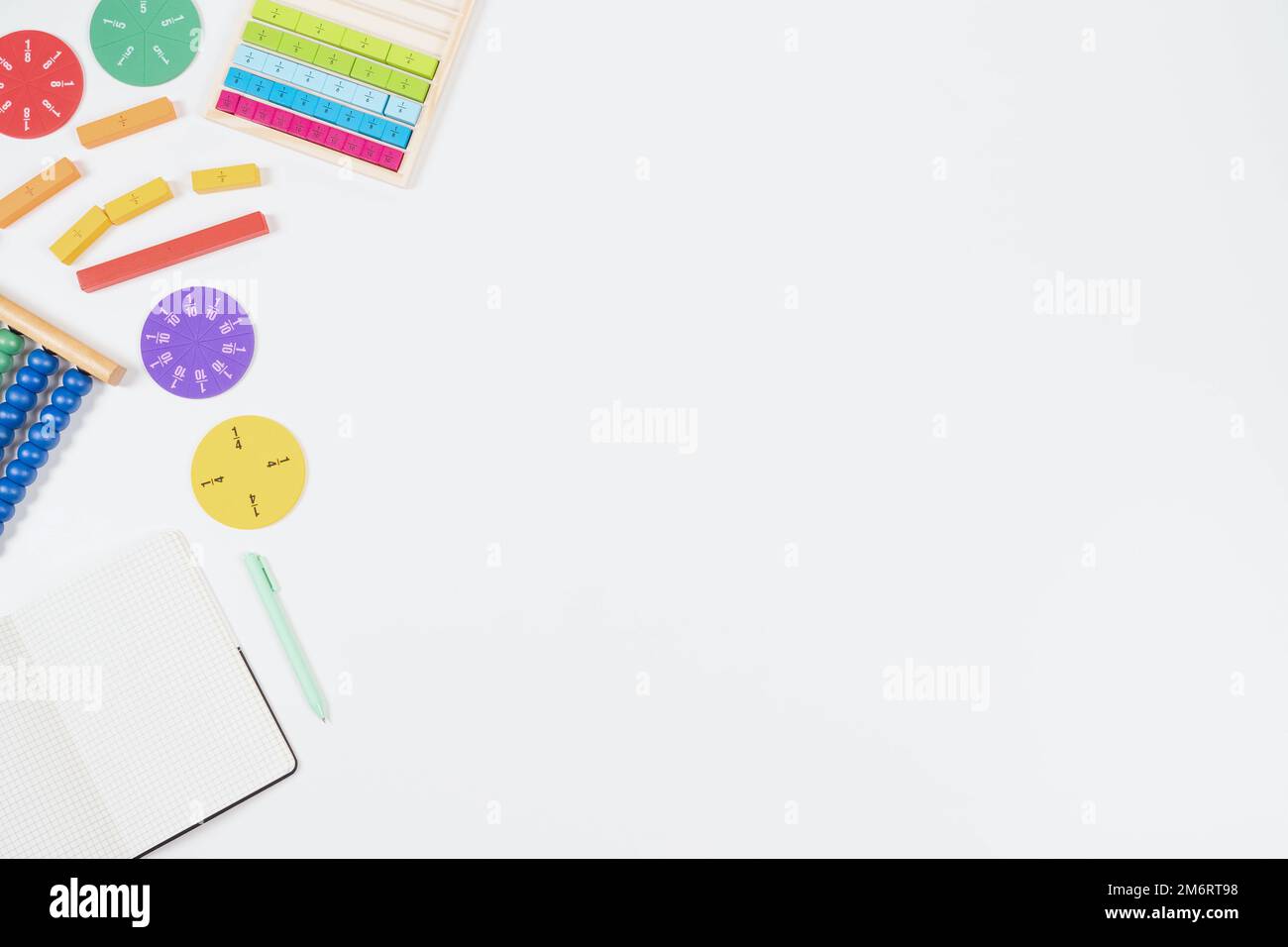 Mathematics learning resources on white background. Early math skills ...