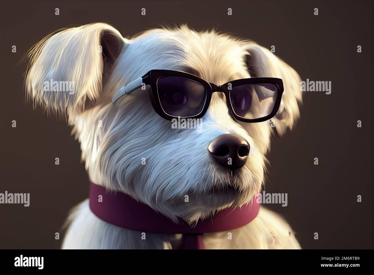 Dog wearing glasses hi-res stock photography and images - Alamy