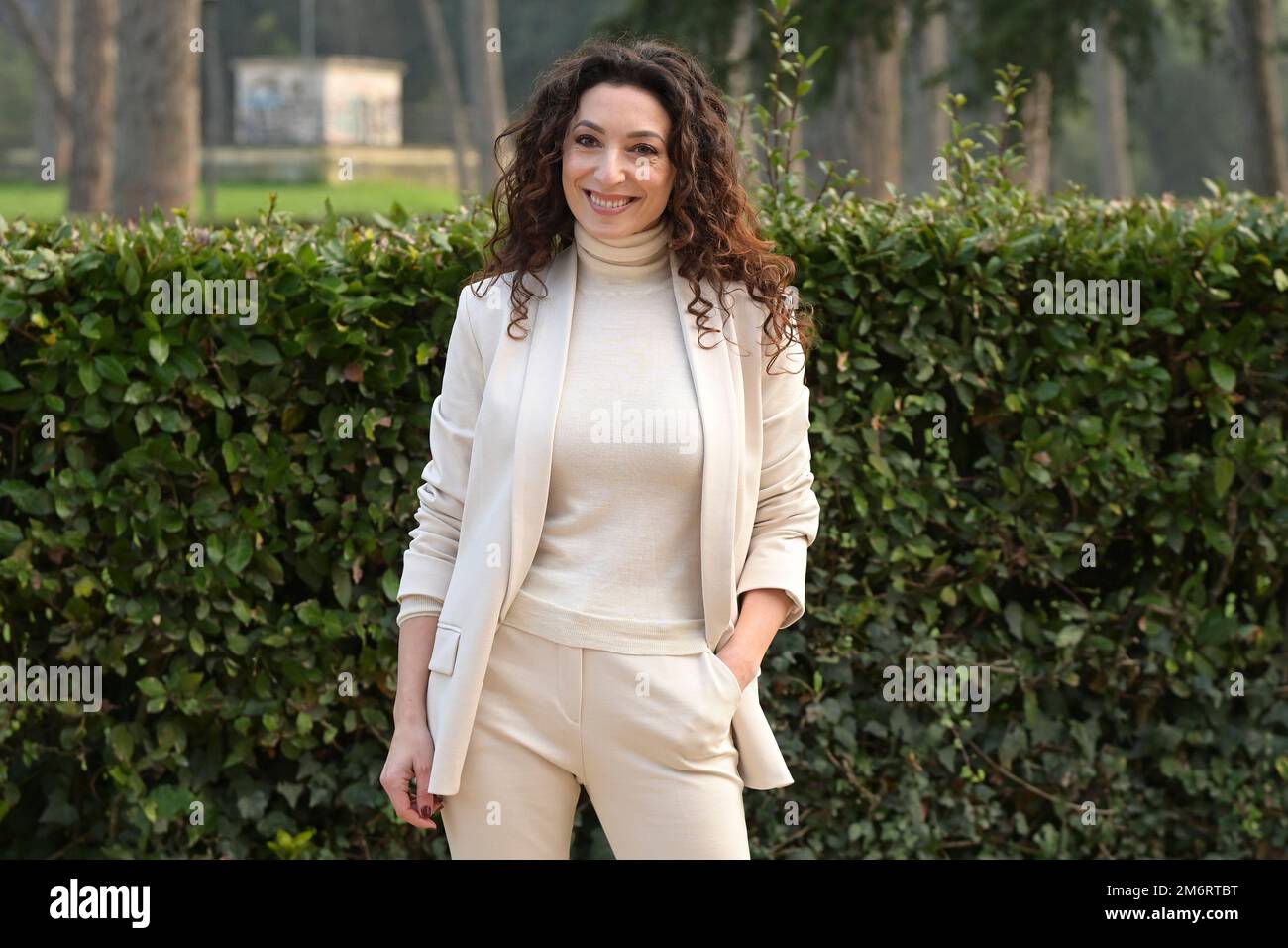Claudia Lerro attends the photocall of Rai series "Le indagini di ...