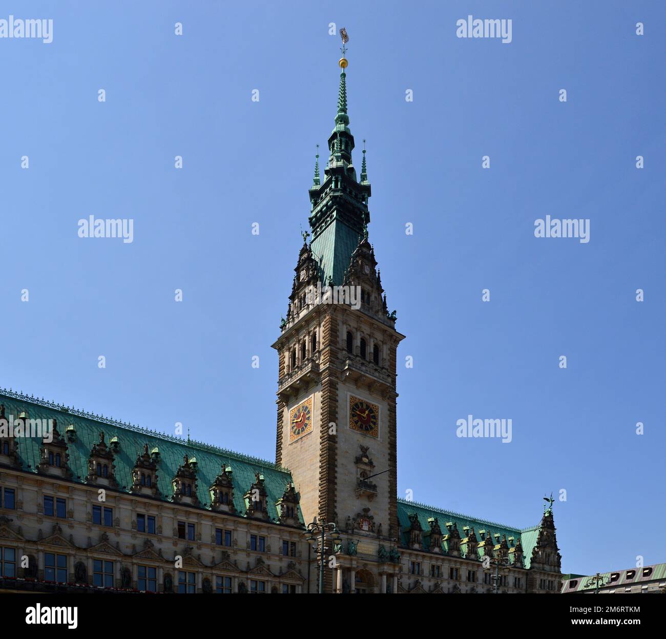 Historical Town Hall in the Hanse City Hamburg Stock Photo - Alamy