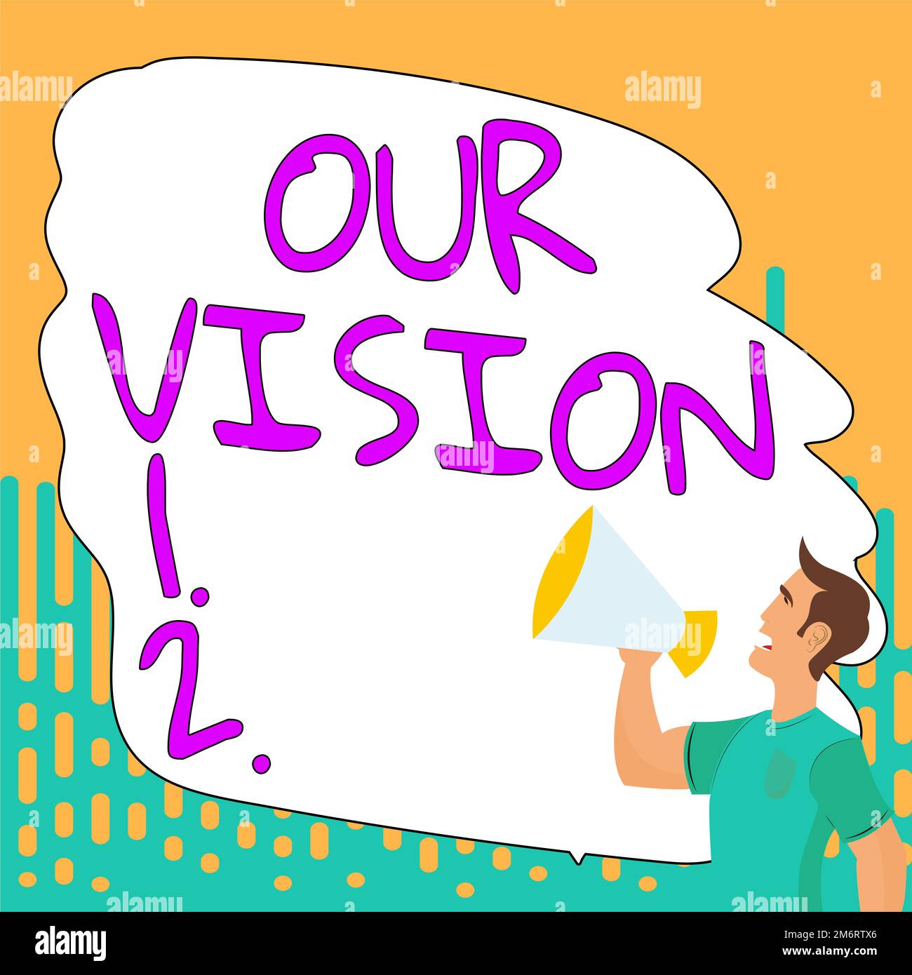 Text showing inspiration Our Vision. Internet Concept plan for next ...