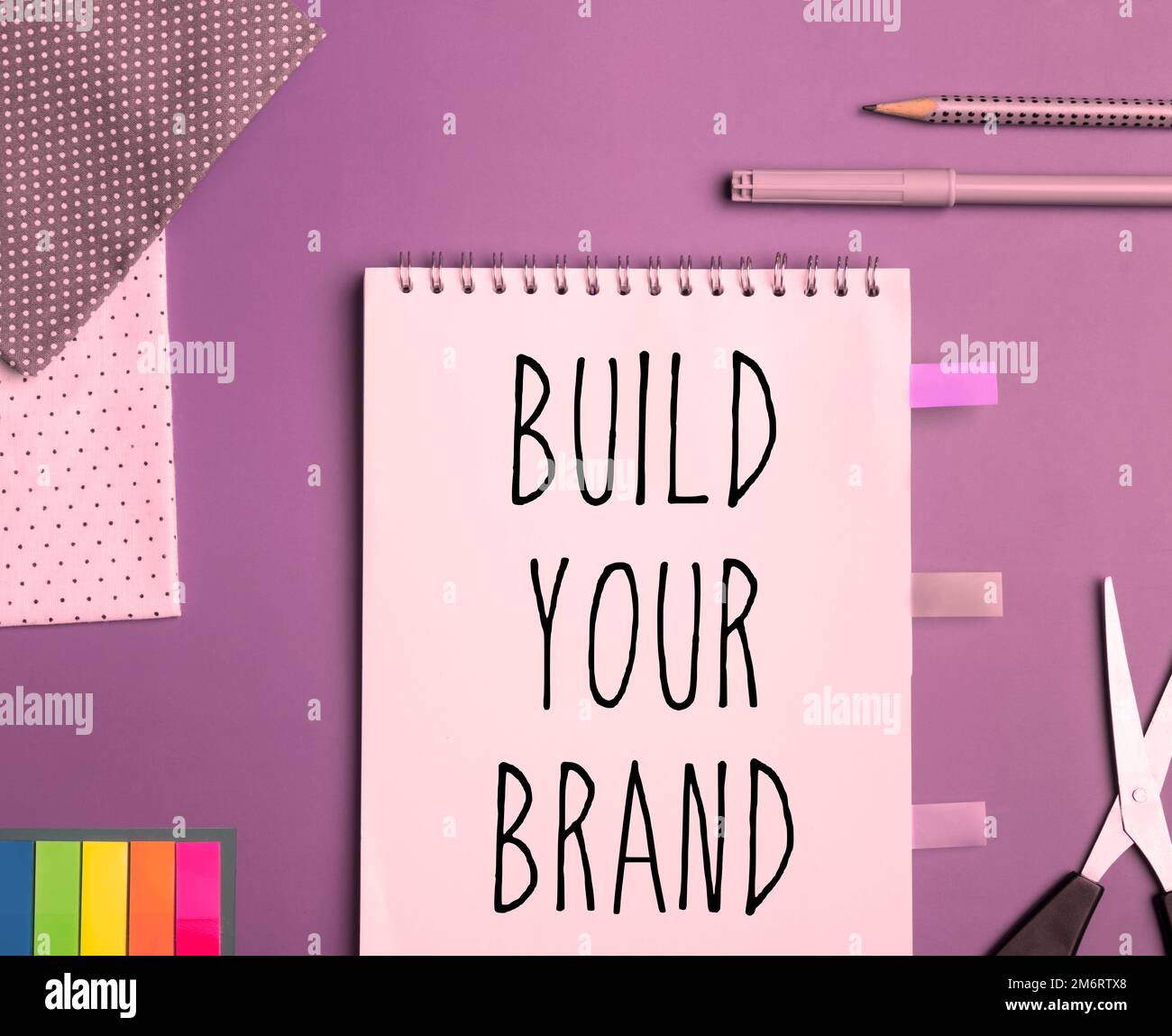 Conceptual caption Build Your Brand. Word for Make a commercial ...