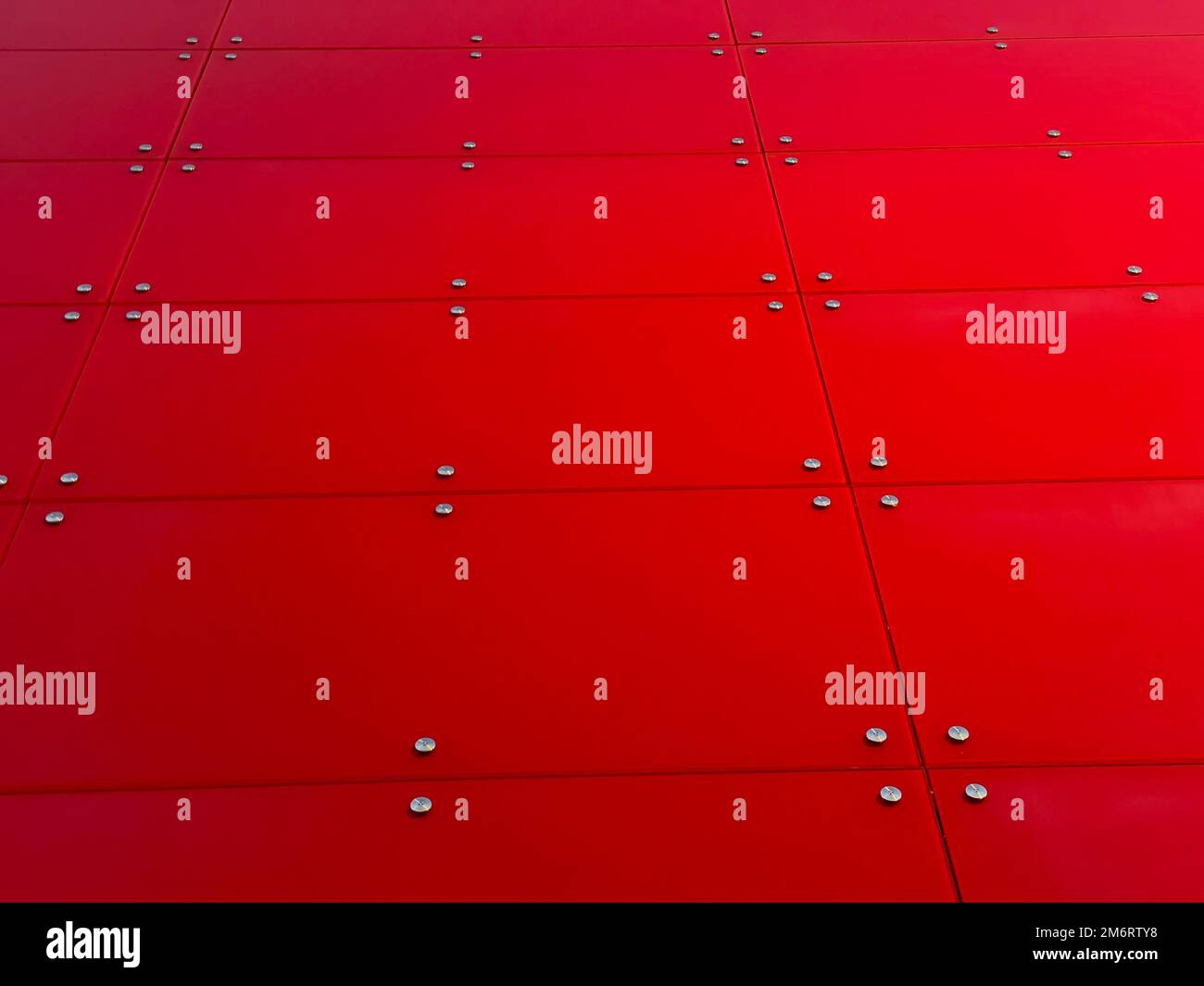 Red glass pattern abstract background. Red glass facade of the building ...