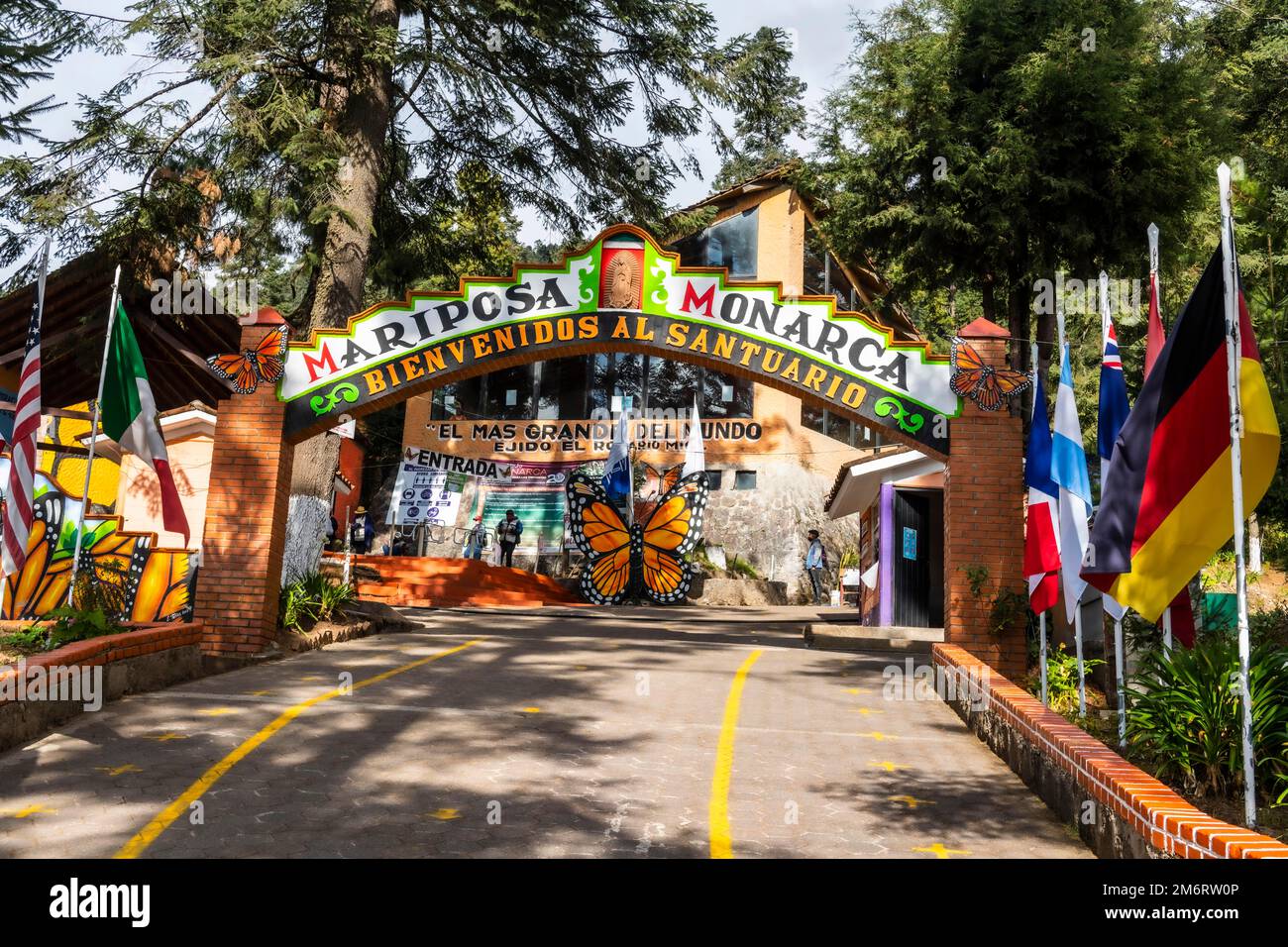 Unesco site Monarch Butterfly Biosphere Reserve, El Rosario, Michoacan ...