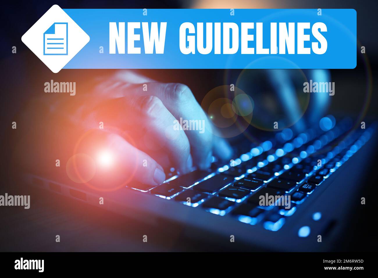 Text caption presenting New Guidelines. Word for a new list of goals to ... Text caption presenting New Guidelines. Word for a new list of goals to ...