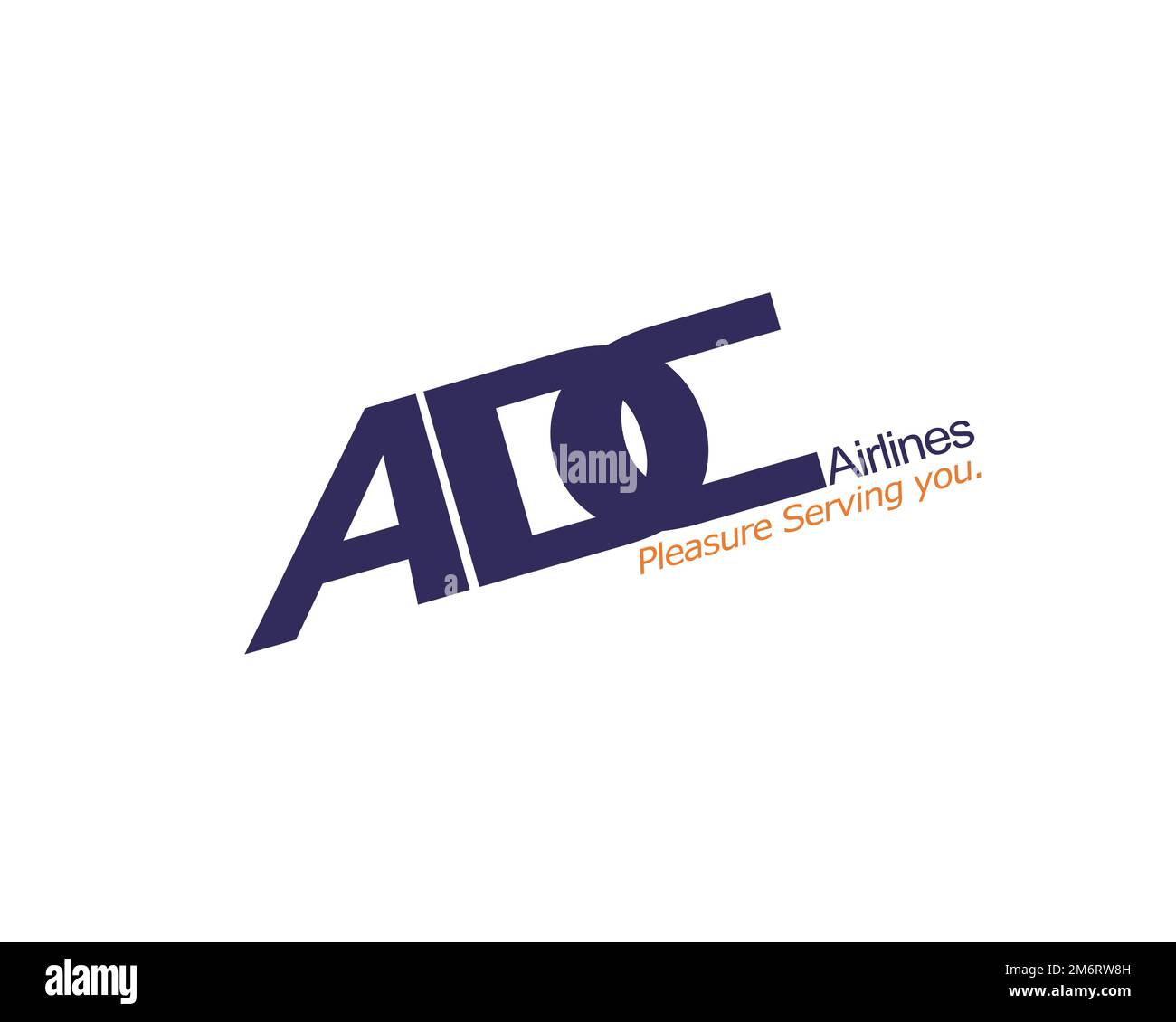 ADC Airline, rotated logo, white background Stock Photo - Alamy