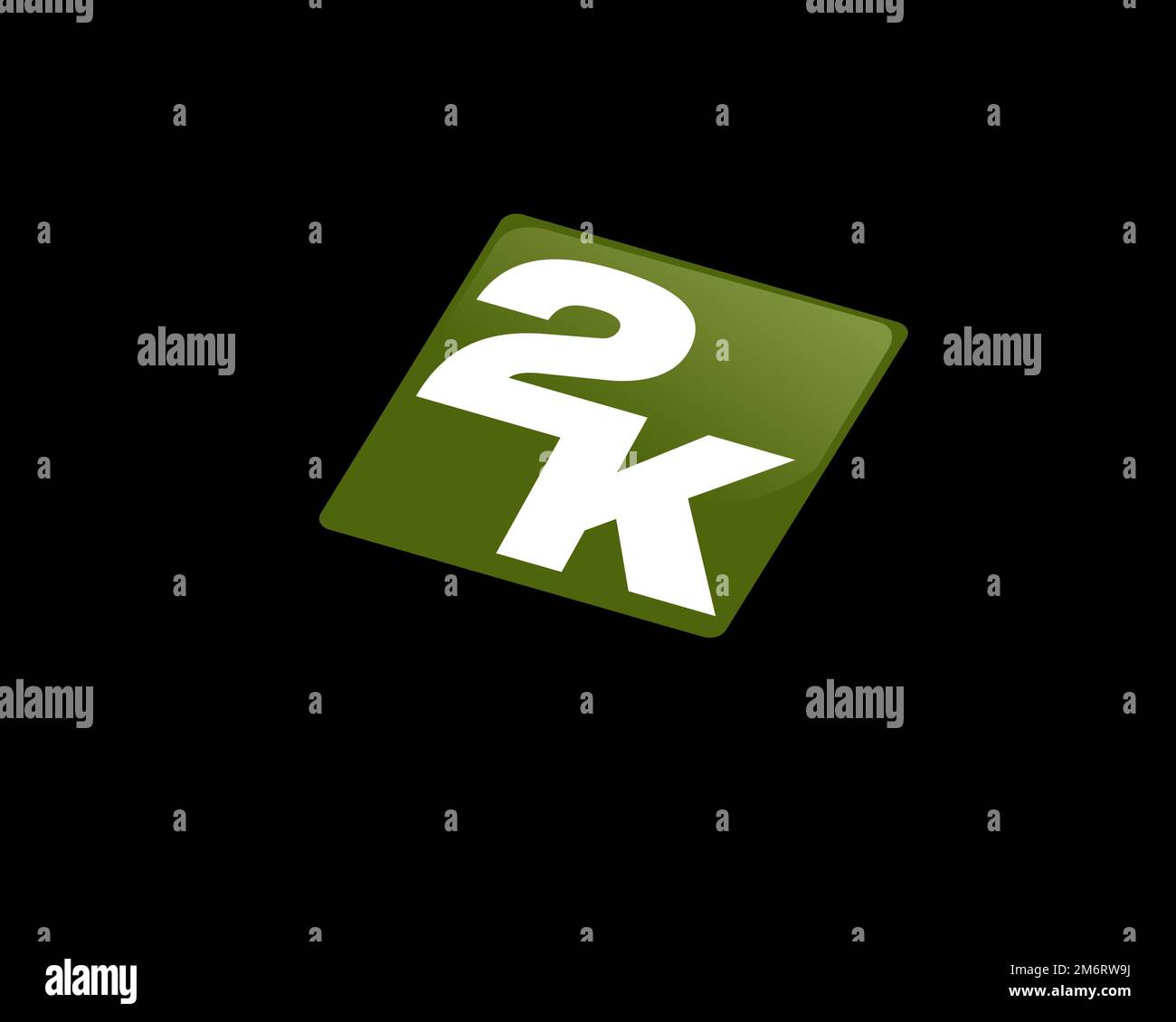 2K China, rotated logo, black background B Stock Photo - Alamy