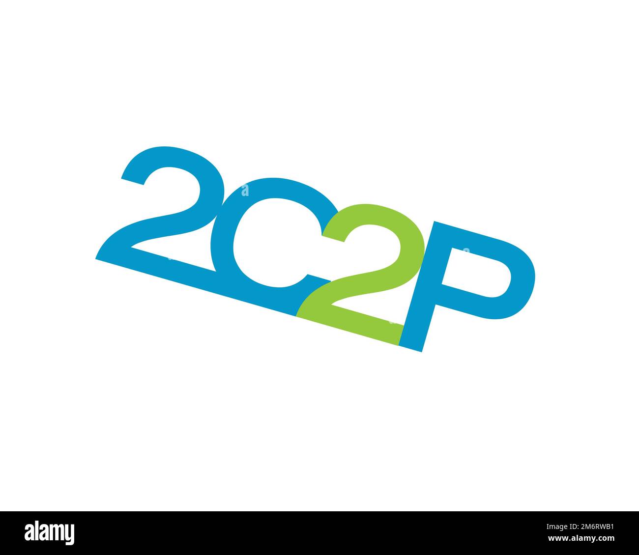 2C2P, rotated logo, white background B Stock Photo - Alamy