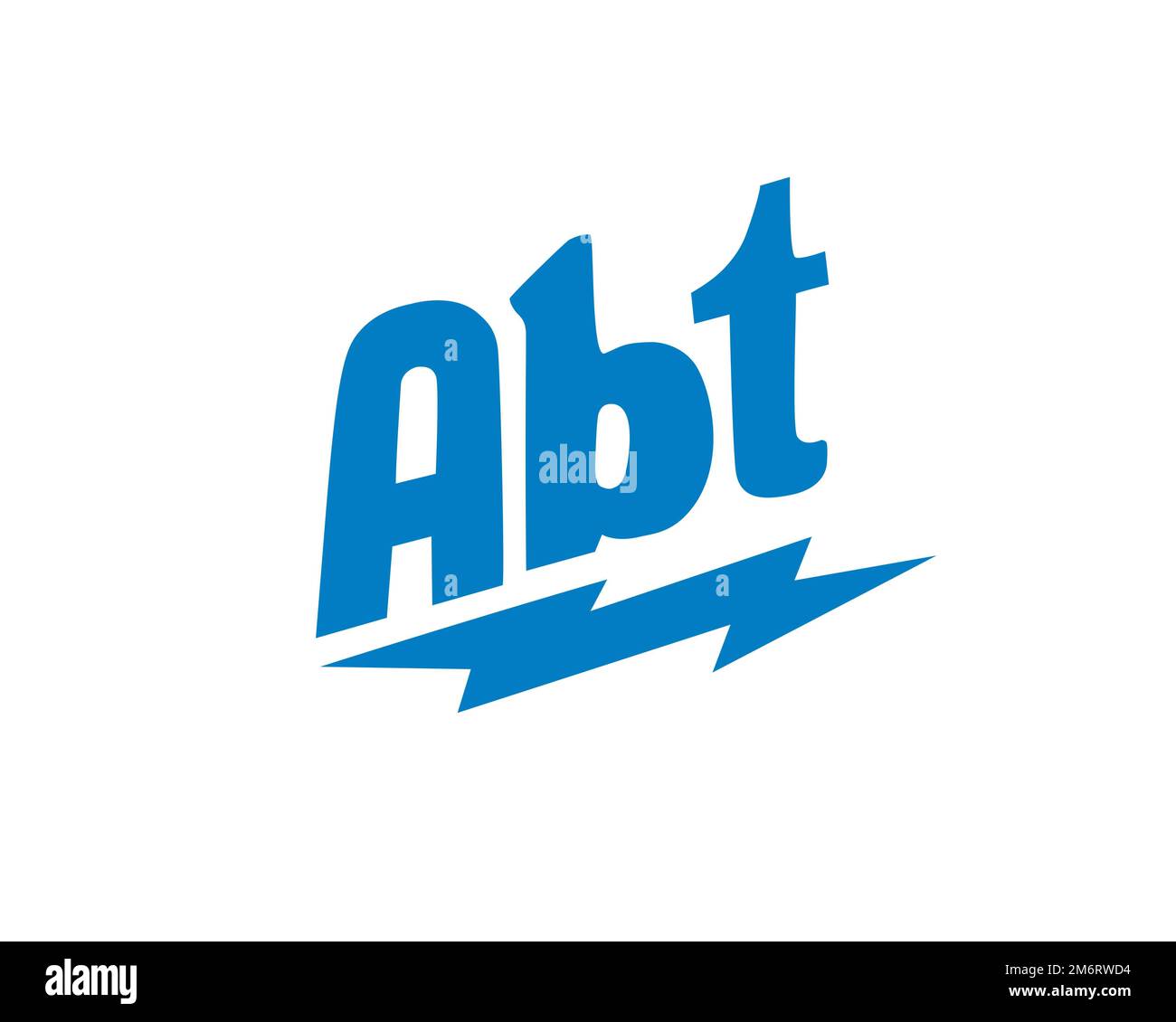 Abt Electronics, rotated logo, white background Stock Photo - Alamy