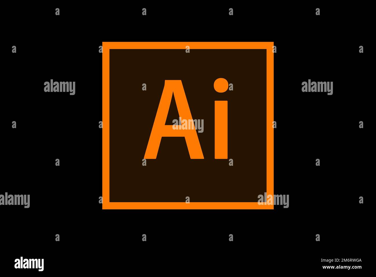 Adobe Illustrator, Logo, Black background Stock Photo - Alamy