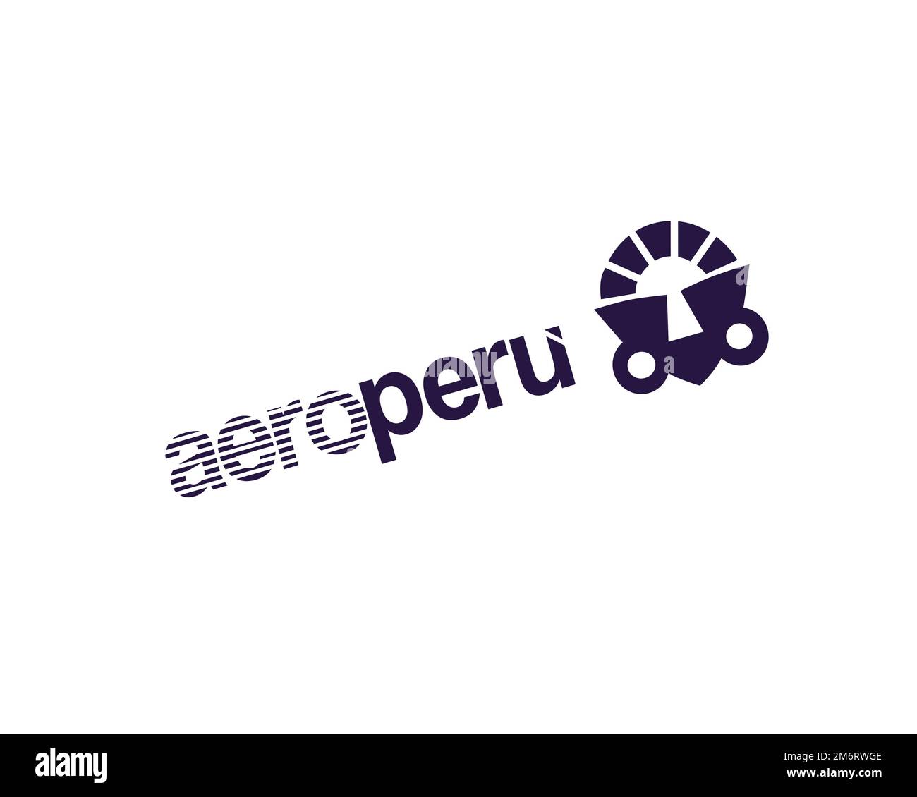 Aeroperu, rotated logo, white background Stock Photo - Alamy