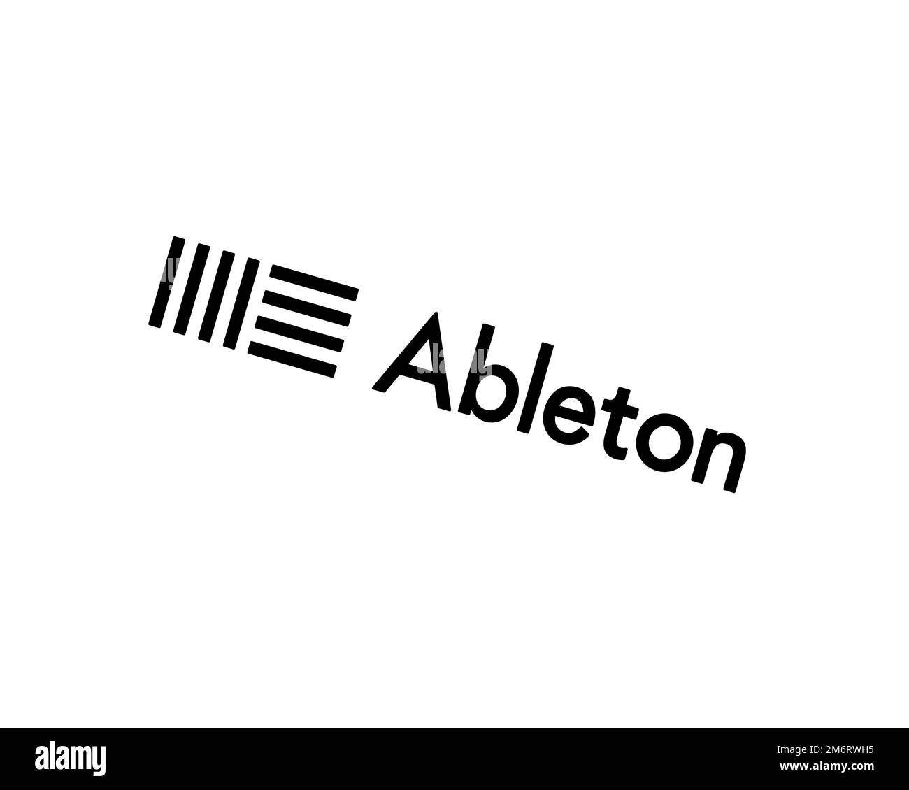 Ableton, rotated logo, white background B Stock Photo - Alamy