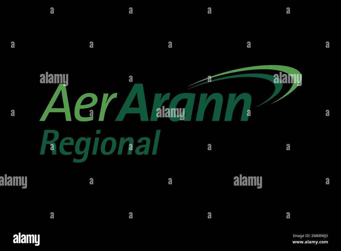 Aer Arann, Logo, Black background Stock Photo - Alamy