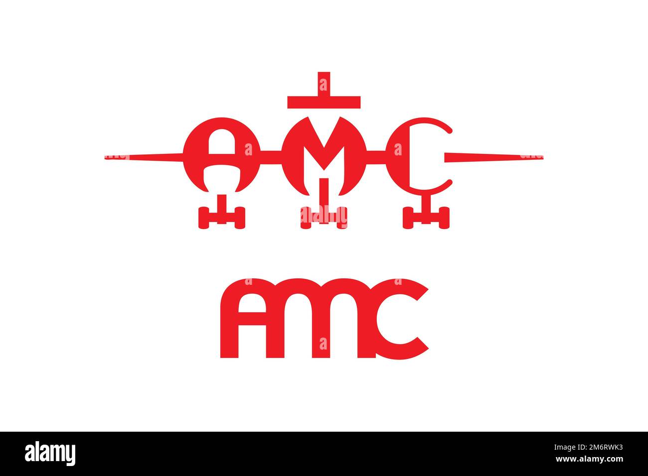 AMC Airline, Logo, White background Stock Photo - Alamy