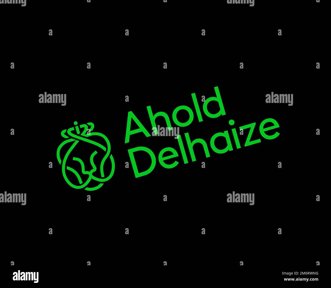 Ahold Delhaize, rotated logo, black background Stock Photo - Alamy Ahold Delhaize, rotated logo, black background Stock Photo - Alamy
