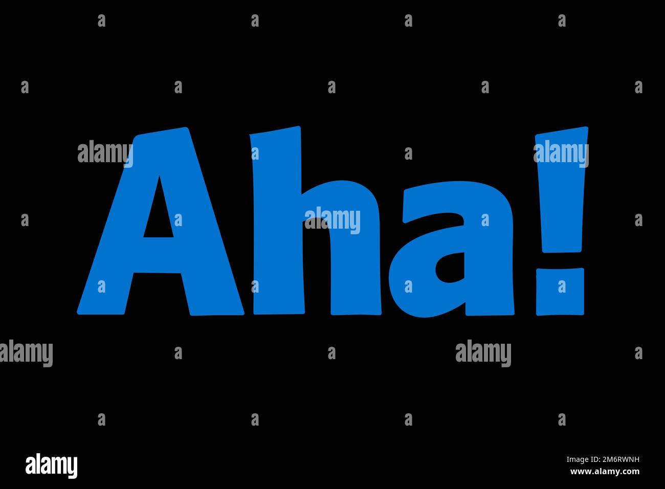 Aha! company, Logo, Black background Stock Photo - Alamy