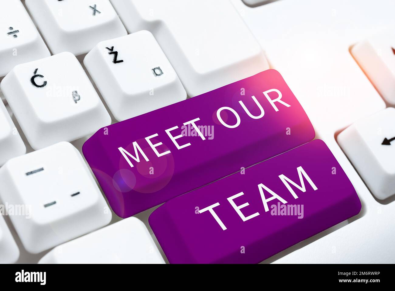 Sign displaying Meet Our Team. Internet Concept introducing another ...