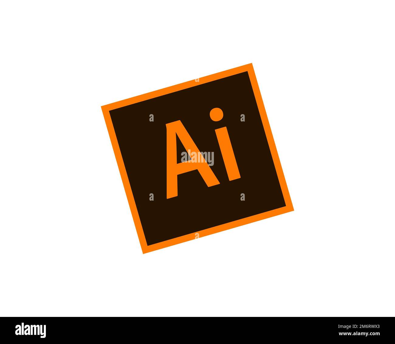 Adobe Illustrator, rotated logo, white background Stock Photo - Alamy