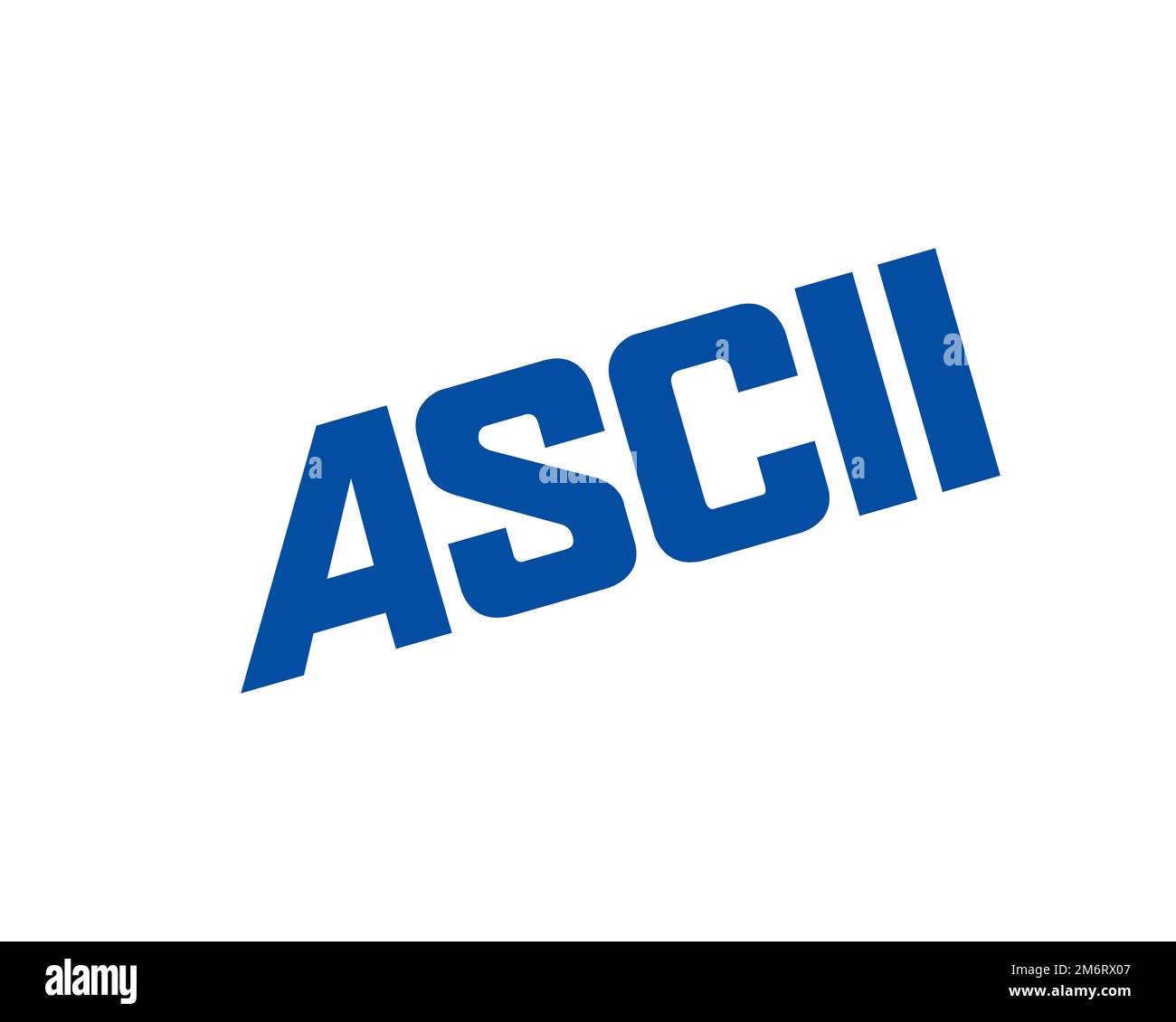 ASCII Corporation, rotated logo, white background Stock Photo - Alamy
